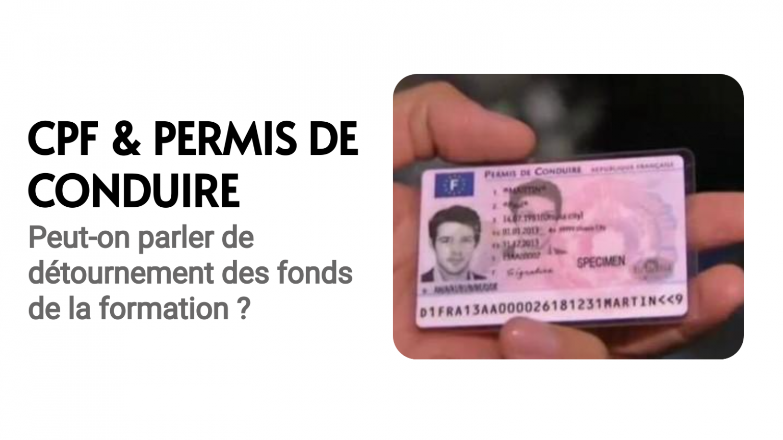 Le CPF finance le permis des citadins : un paradoxe face à l’accessibilité des transports en ...